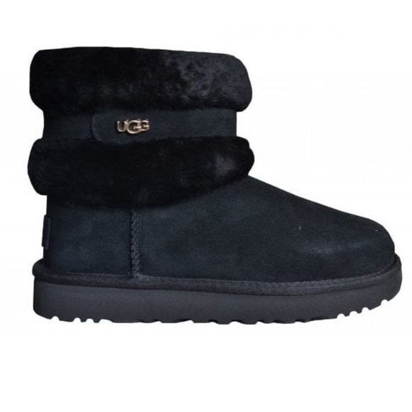 UGG | Shoes | New Ugg Black Mini Belted Boot | Poshmark
